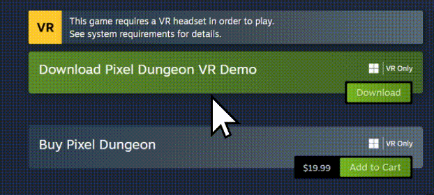 Pixel Dungeon VR: Prologue on Steam
