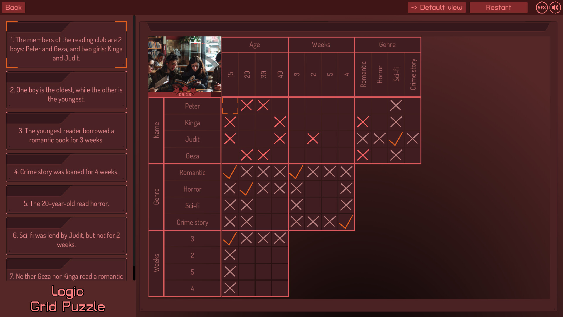 Logic Grid Puzzle Demo on Steam