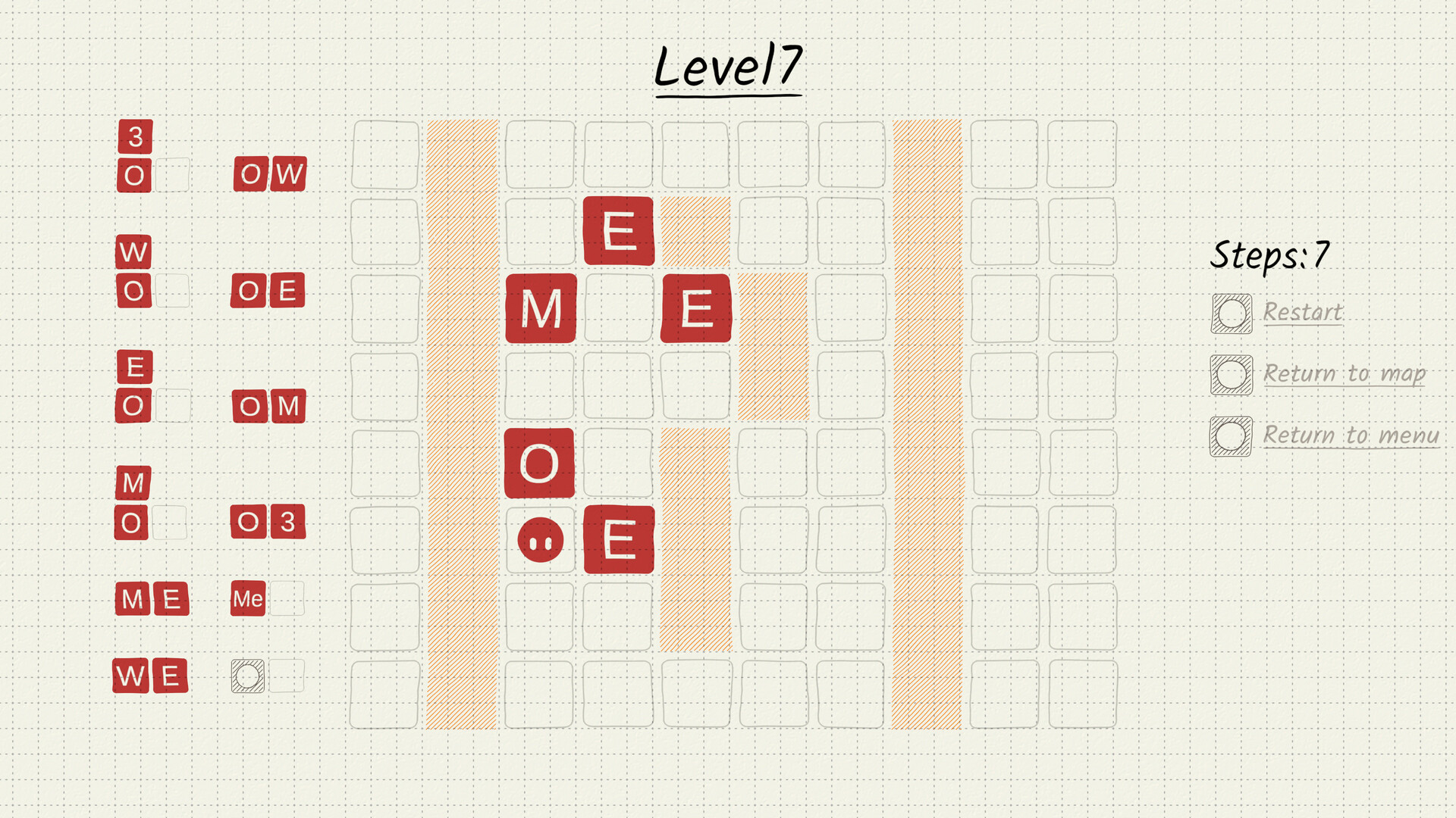 Wordban Demo: a text-based Sokoban game on Steam