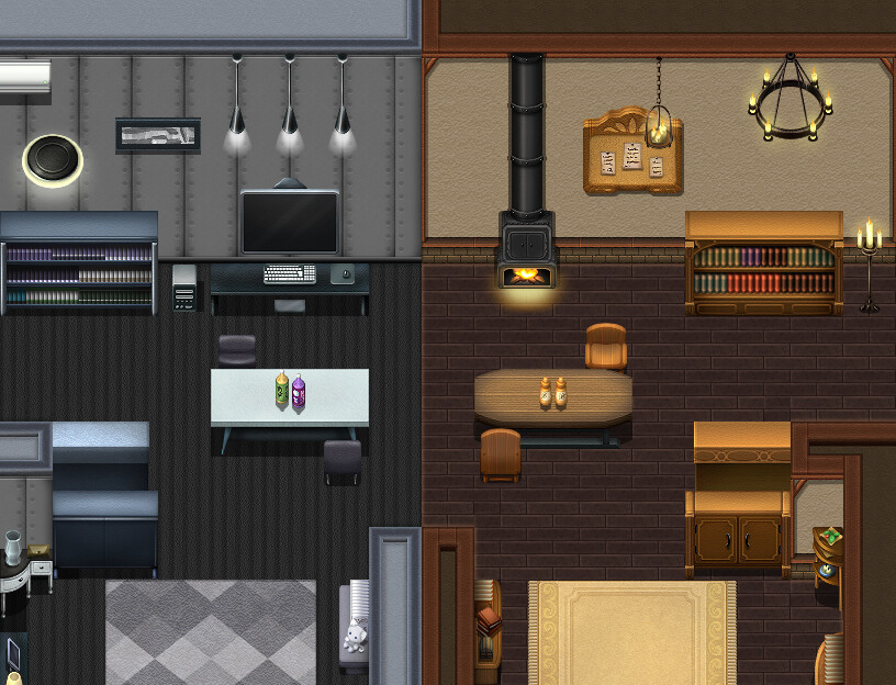 Save 20 On Rpg Maker Mz Useful Interior Tiles Modern And Fantasy On