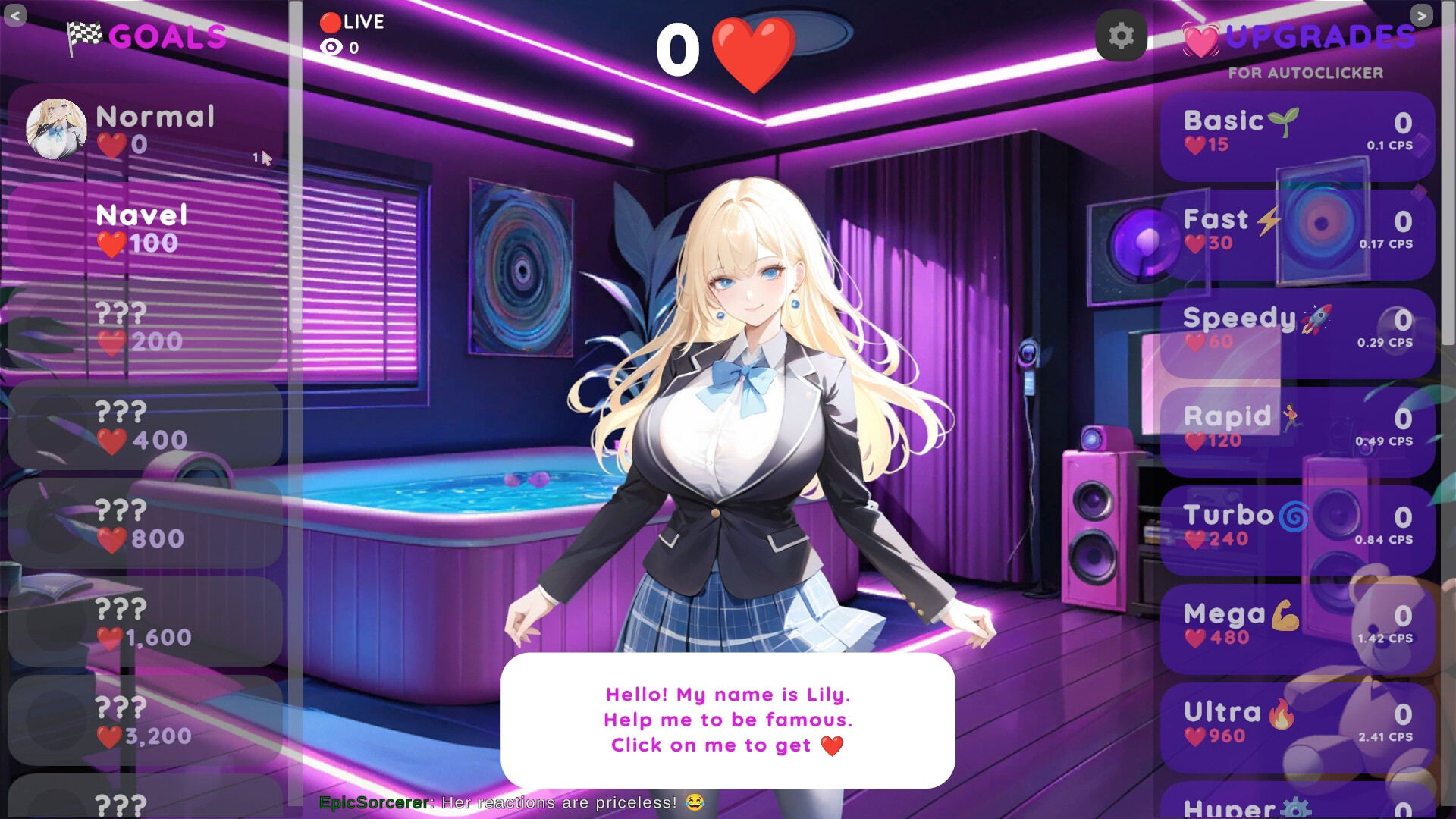 Hentai Clicker: Lily is streaming on Steam