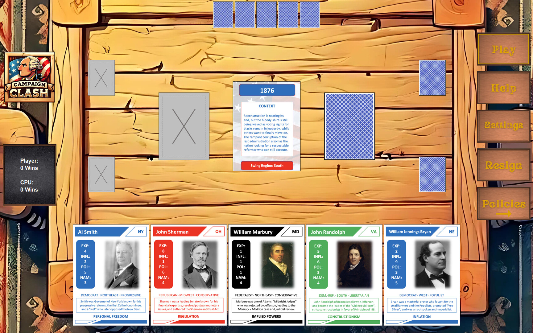 Campaign Clash: The U.S. History Card Game on Steam