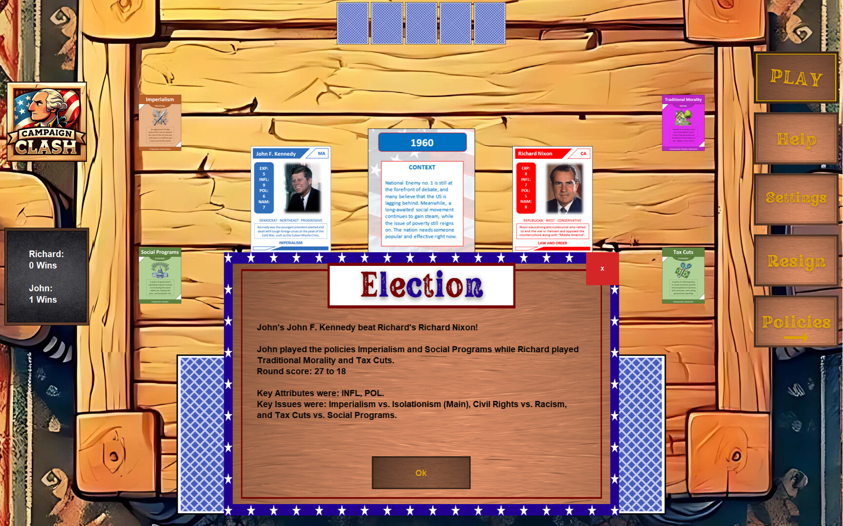 Campaign Clash: The U.S. History Card Game on Steam