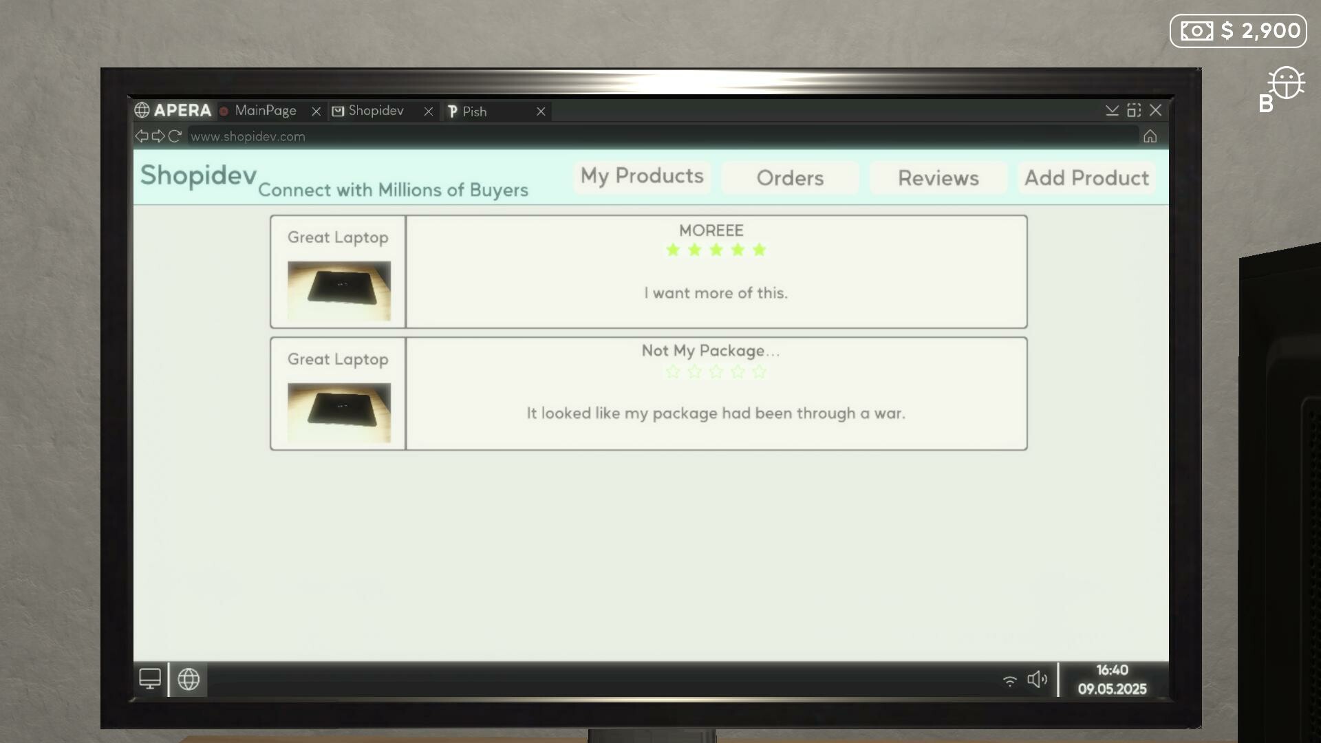 E-Commerce Simulator 2025 on Steam