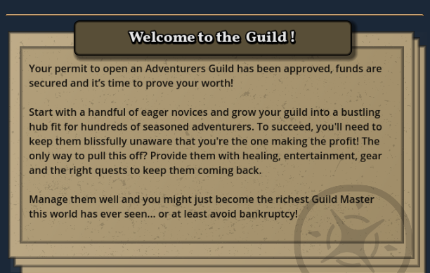 Adventurers Guild Inc. on Steam