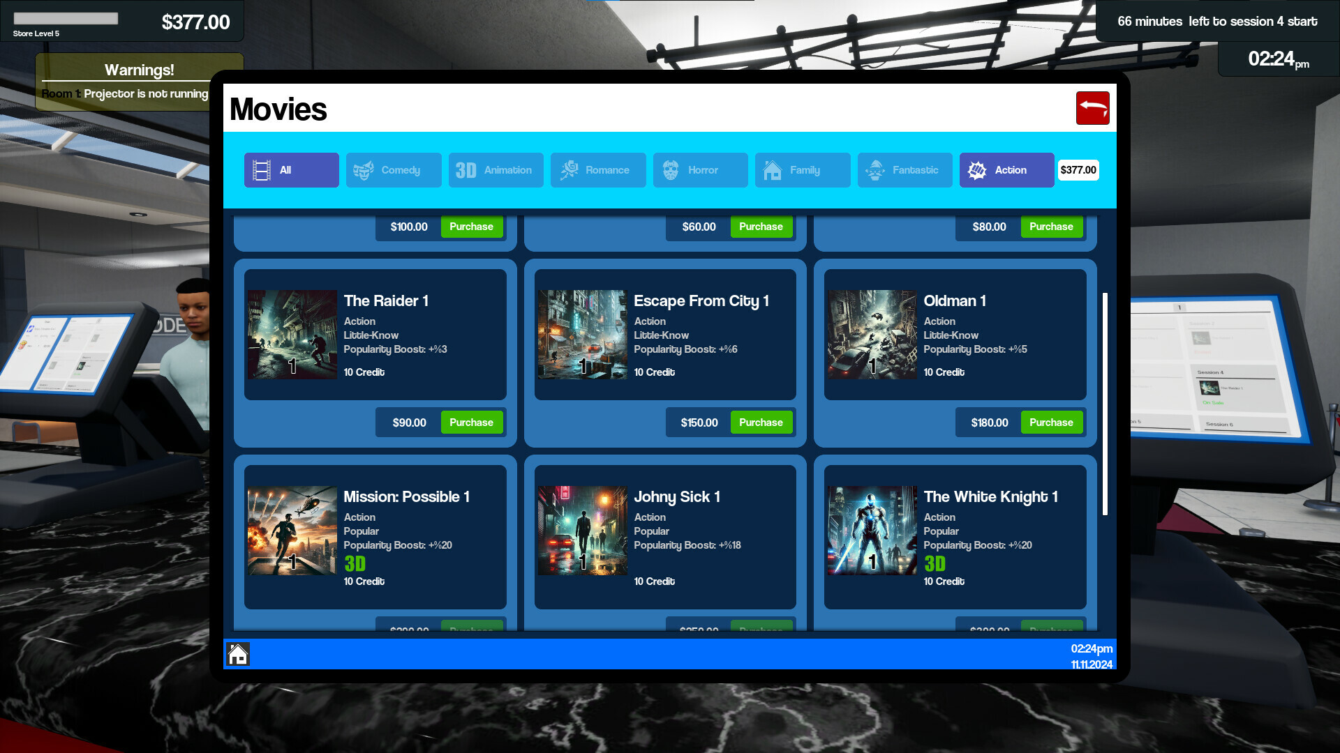 Cinemaster Cinema Simulator Demo on Steam