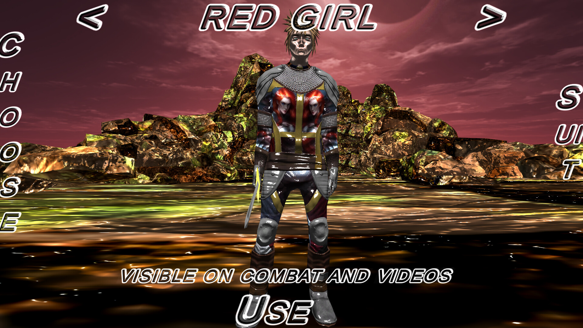 Hack And Slash Fury - Red Girl Armor on Steam