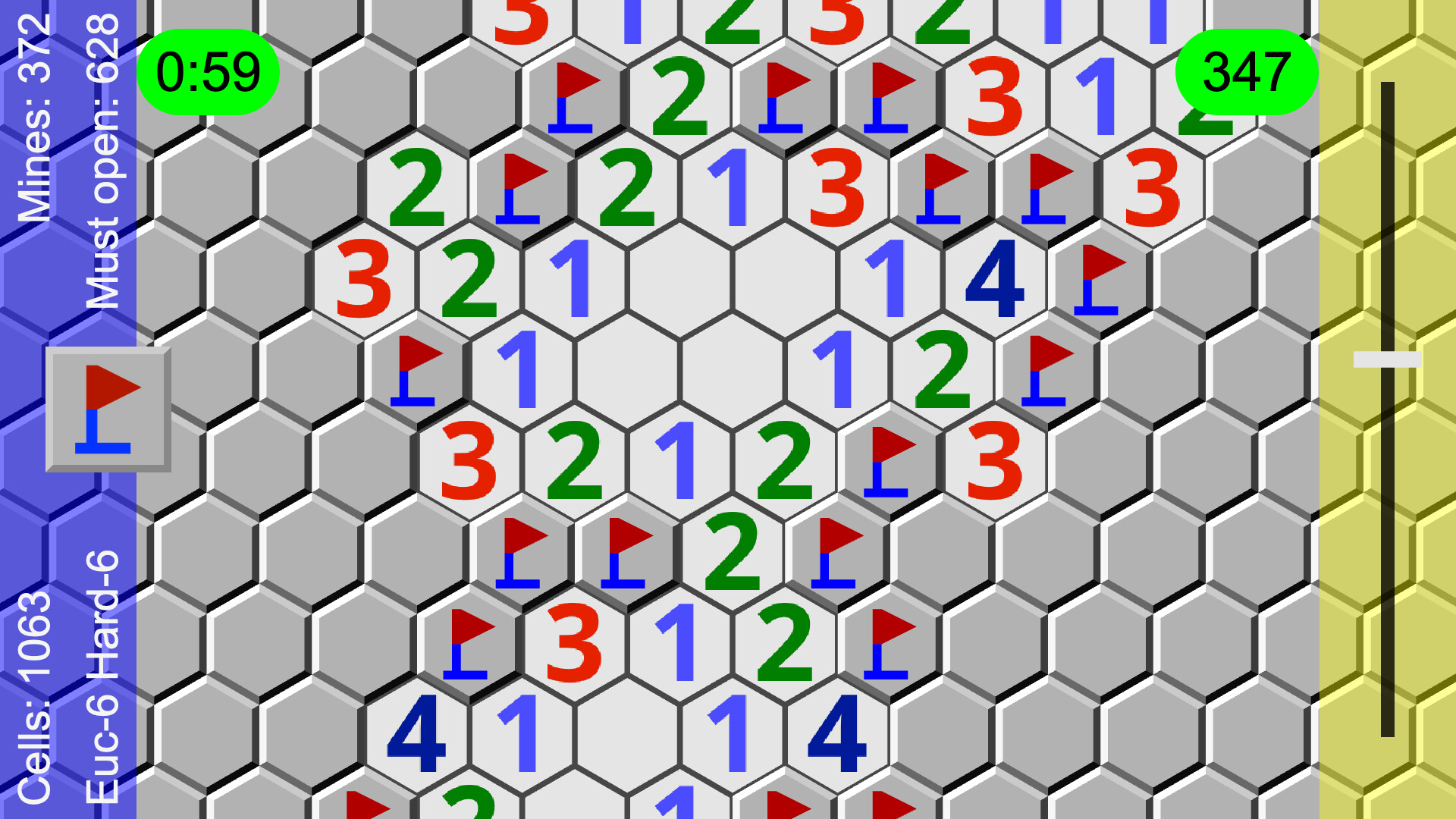 Non-Euclidean Minesweeper ve službě Steam