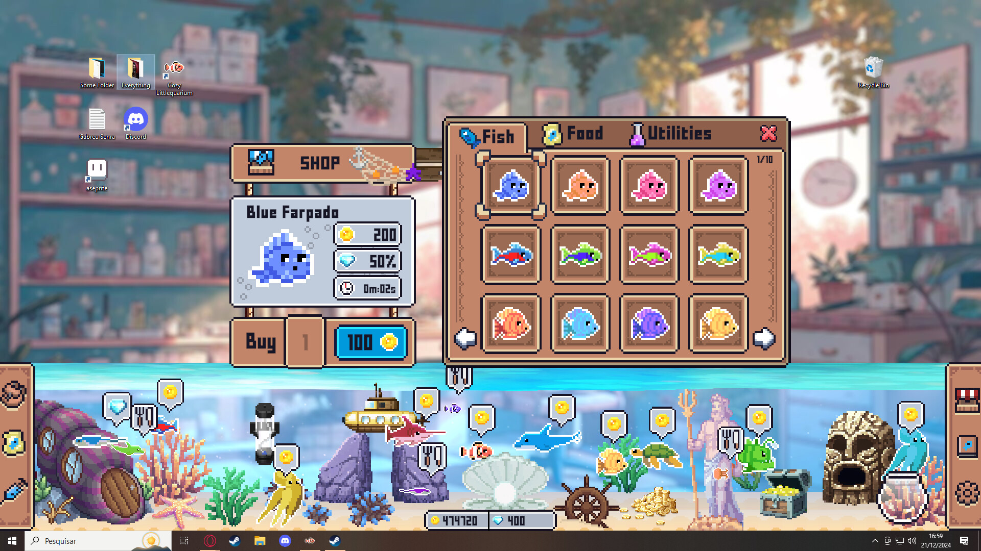 Cozy Littlequarium on Steam