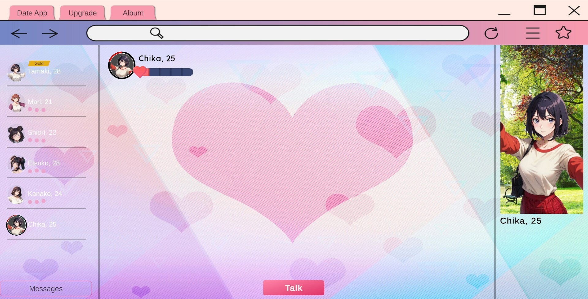 Dating App Simulator Demo on Steam