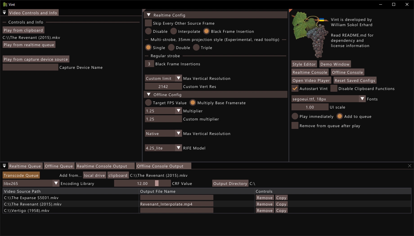 Vint: Realtime Video Interpolation and CRT Emulation on Steam
