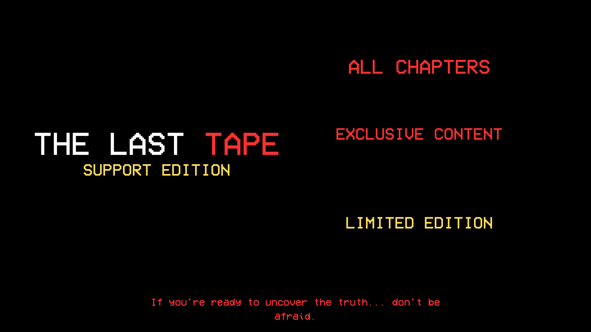 Save 20% on The Last Tape Support Edition on Steam