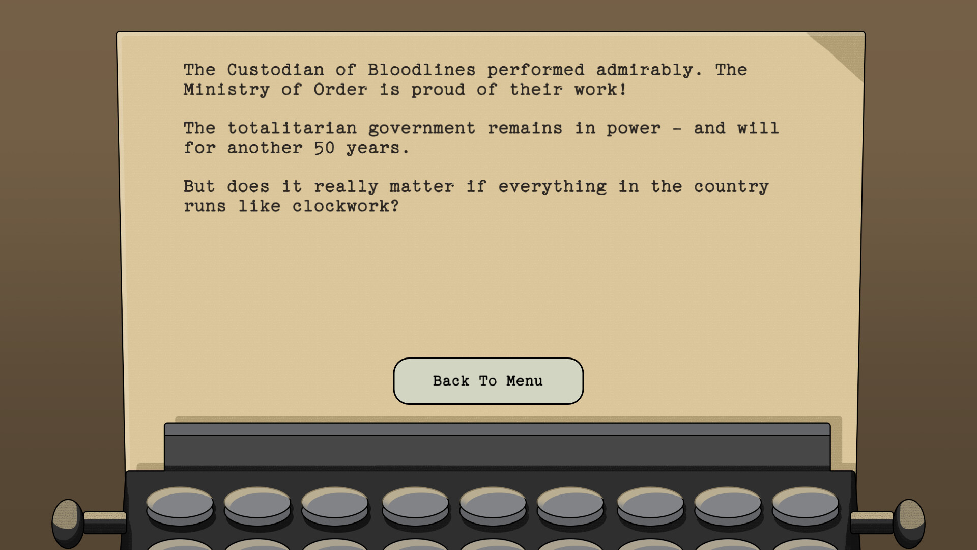 Ministry of Order on Steam