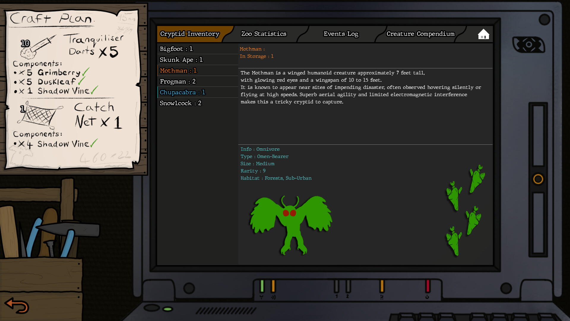 Cryptid Keeper on Steam