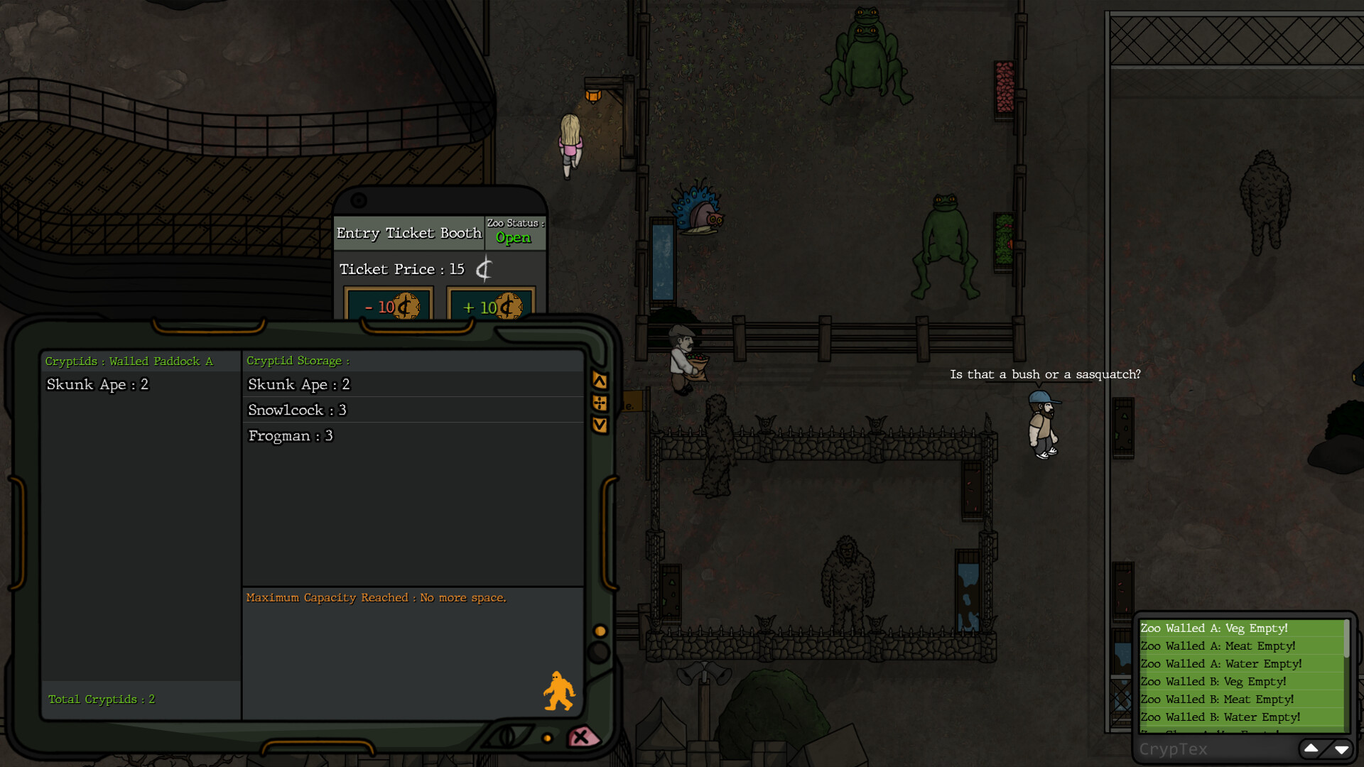 Cryptid Keeper on Steam