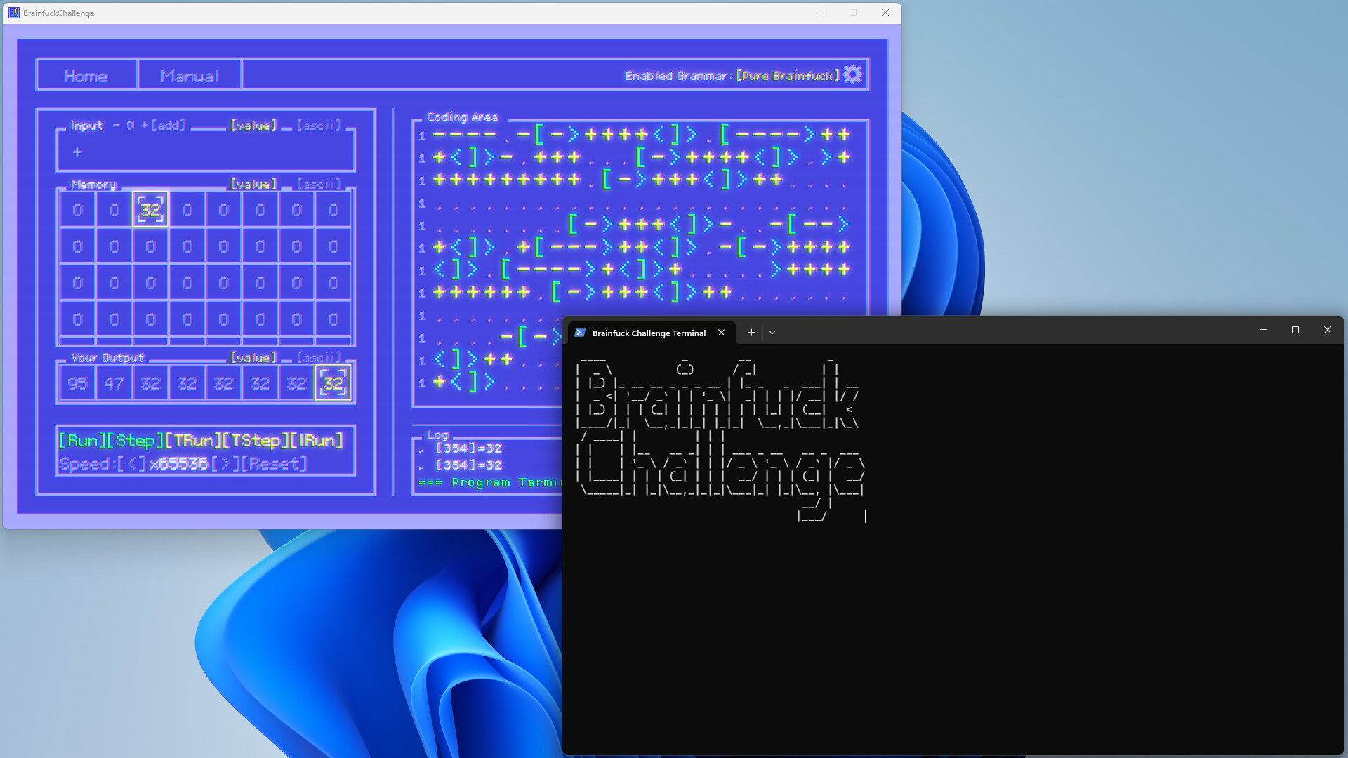 Brainfuck（BF）语言挑战 - Brainfuck Challenge | indienova GameDB 游戏库