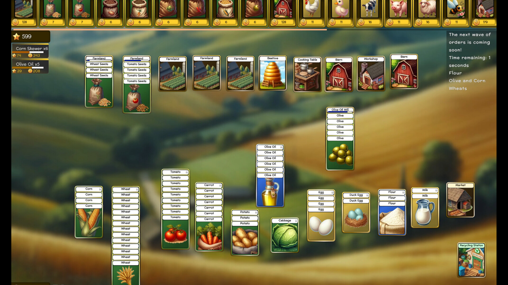 Relaxing Farm: Merge Tales on Steam