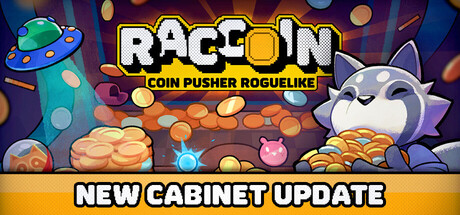 Save 20% on RACCOIN: Coin Pusher Roguelike on Steam