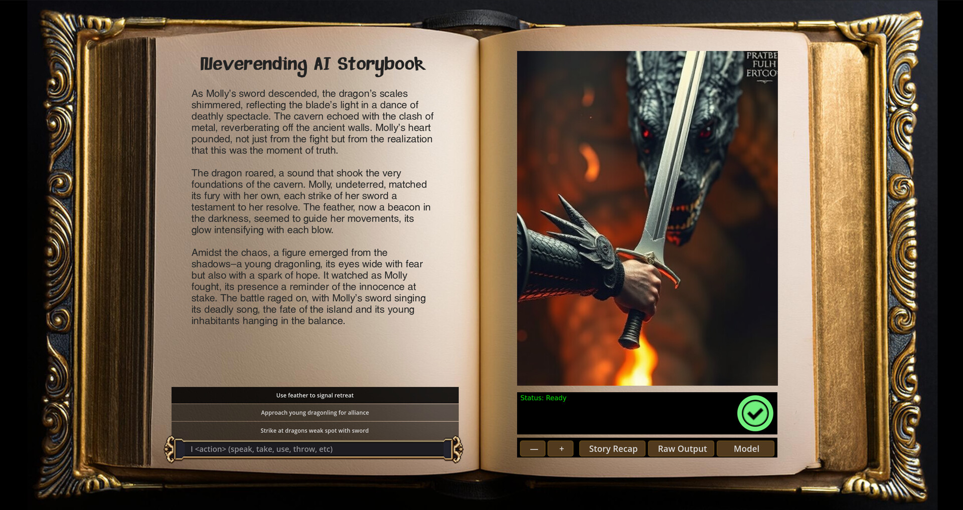 Neverending AI Storybook - HQ Image Model (Flux) on Steam