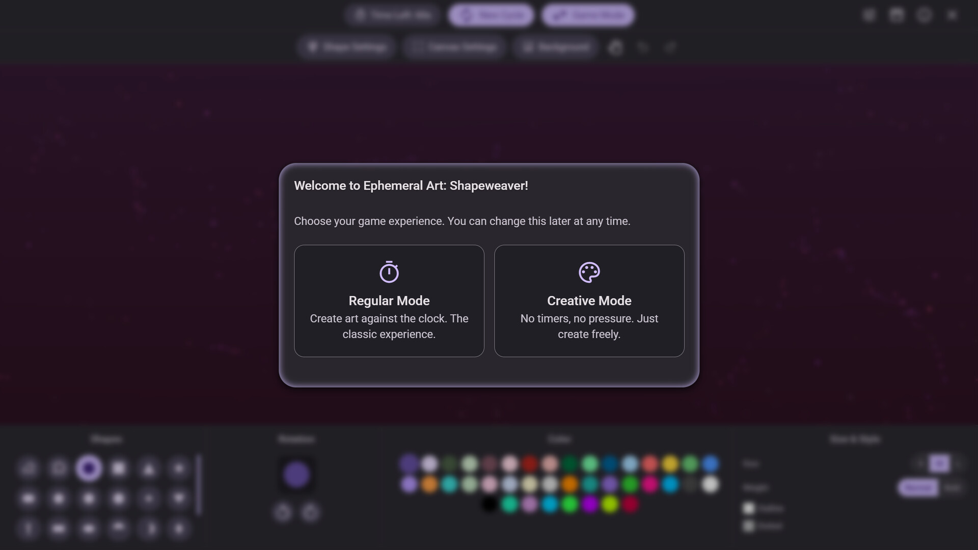 Ephemeral Art: Shapeweaver no Steam