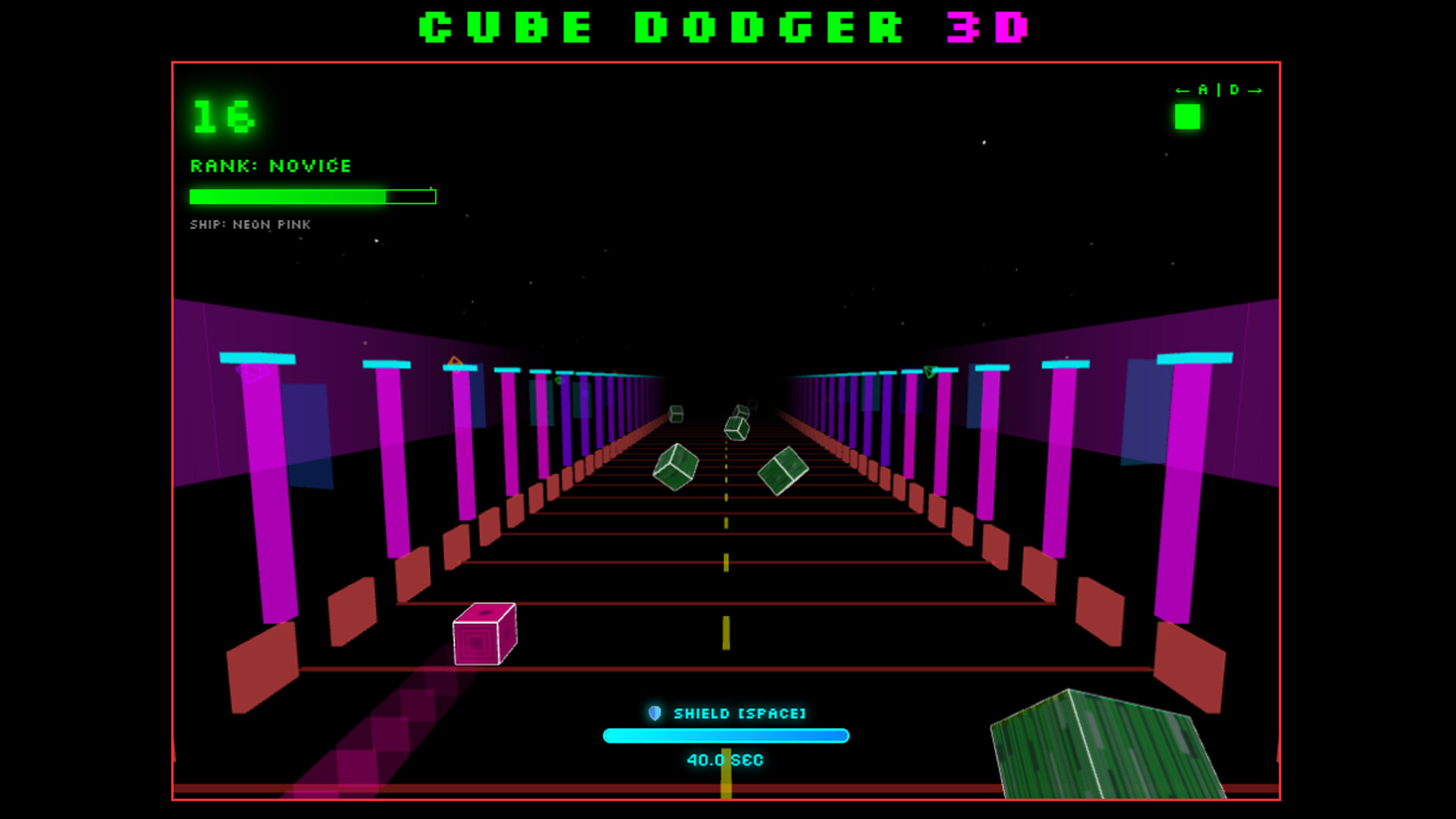 Cube Dodger 3D – Neon Pink Ship Screenshots · SteamDB