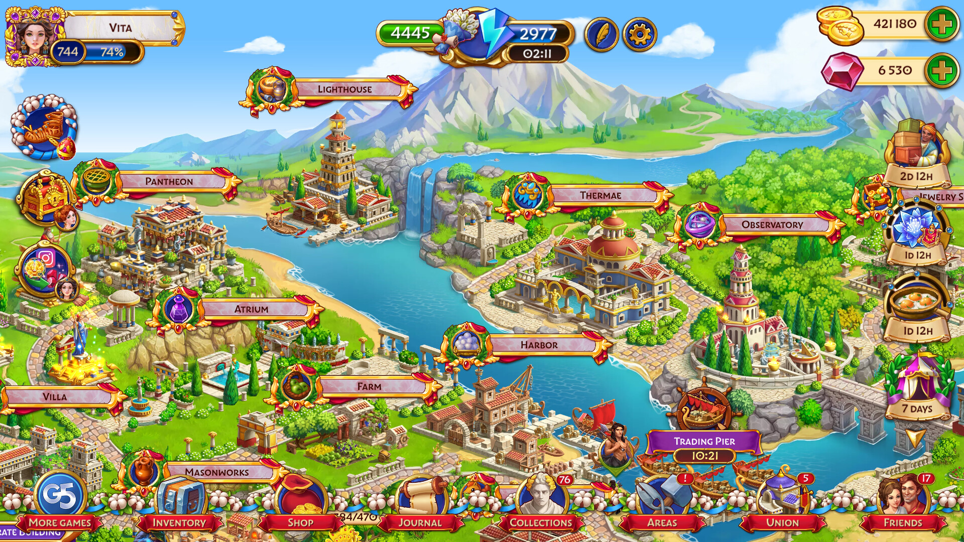 Jewels of Rome: Match-3 Game and City Builder on Steam