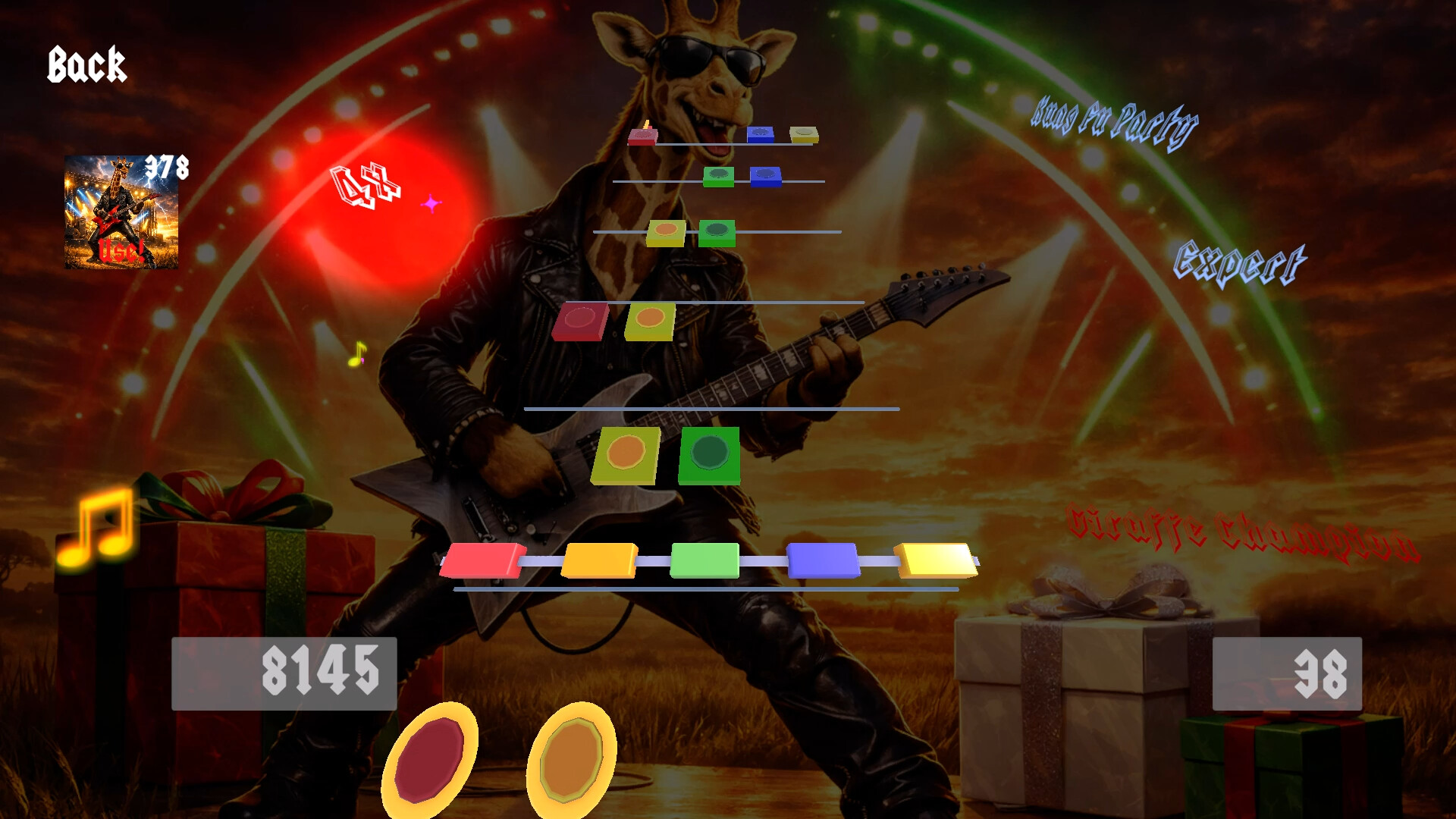 Save 34% on Giraffe Champion: The Rock Music Game on Steam