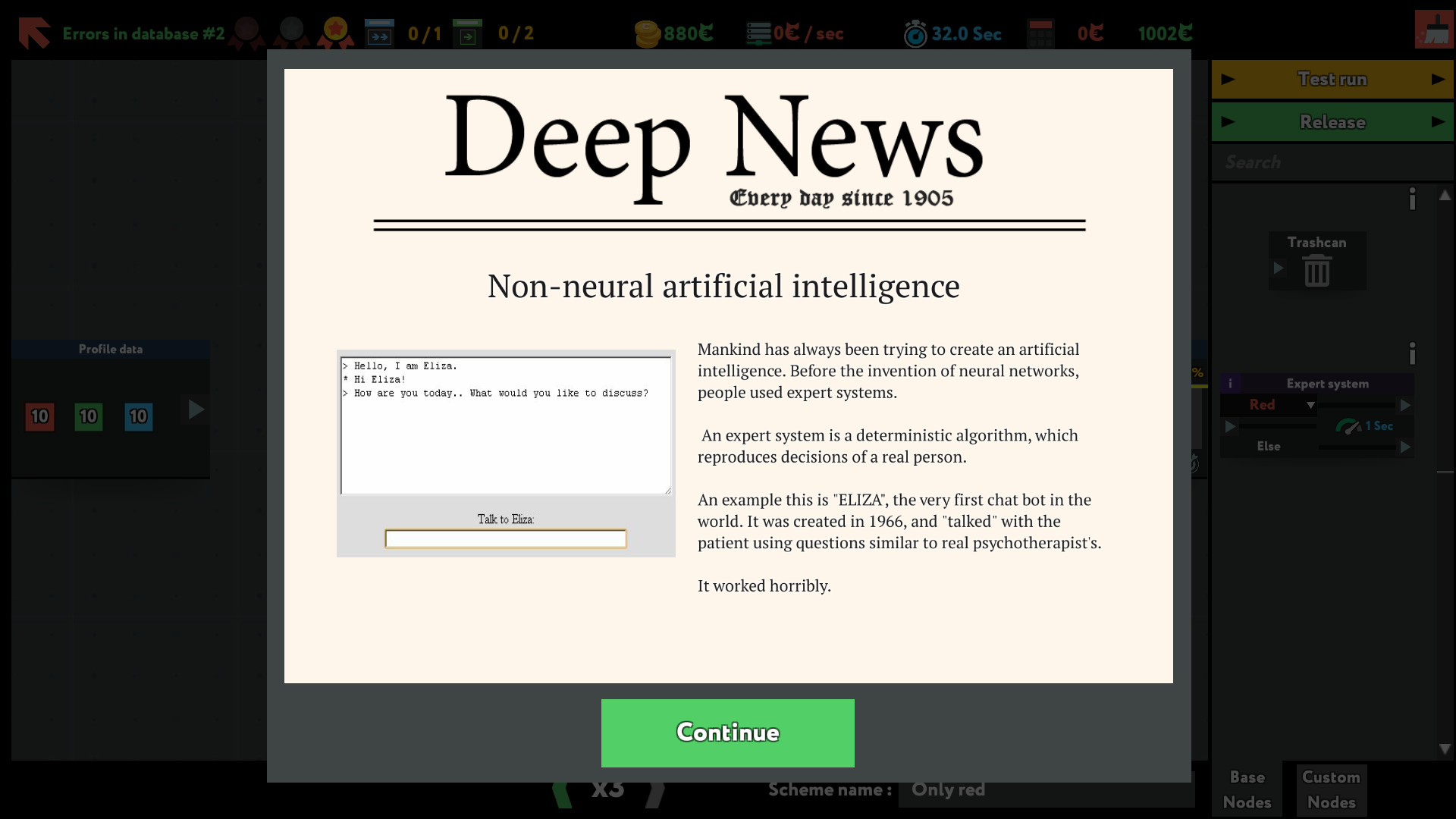 while True: learn() on Steam