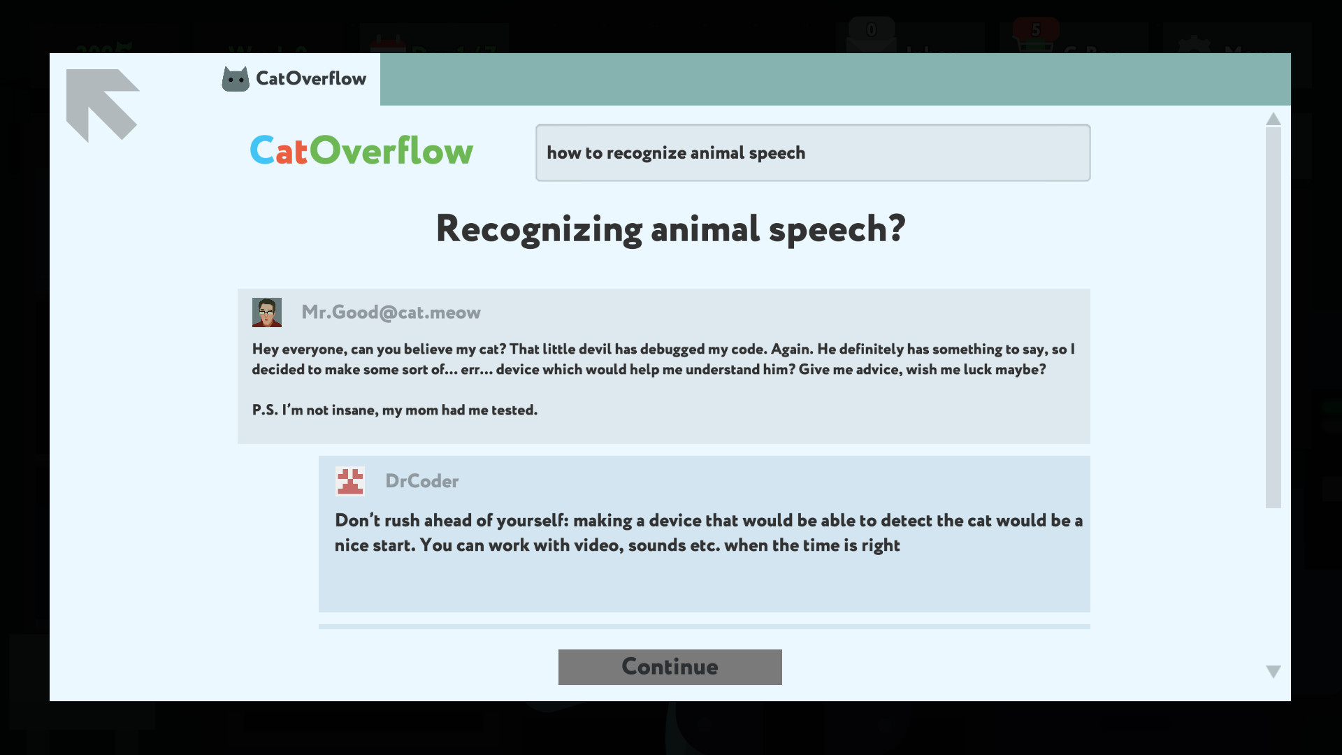 while True: learn() on Steam