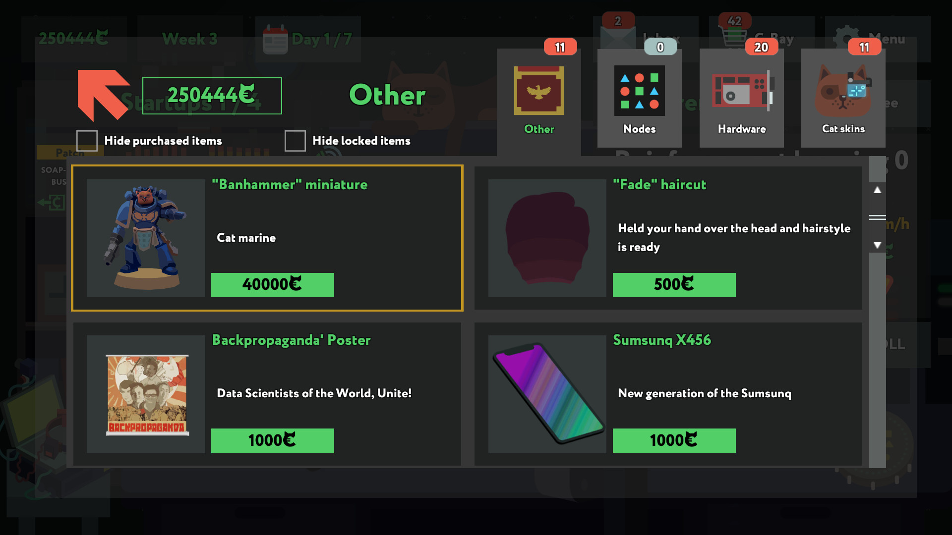 while True: learn() on Steam