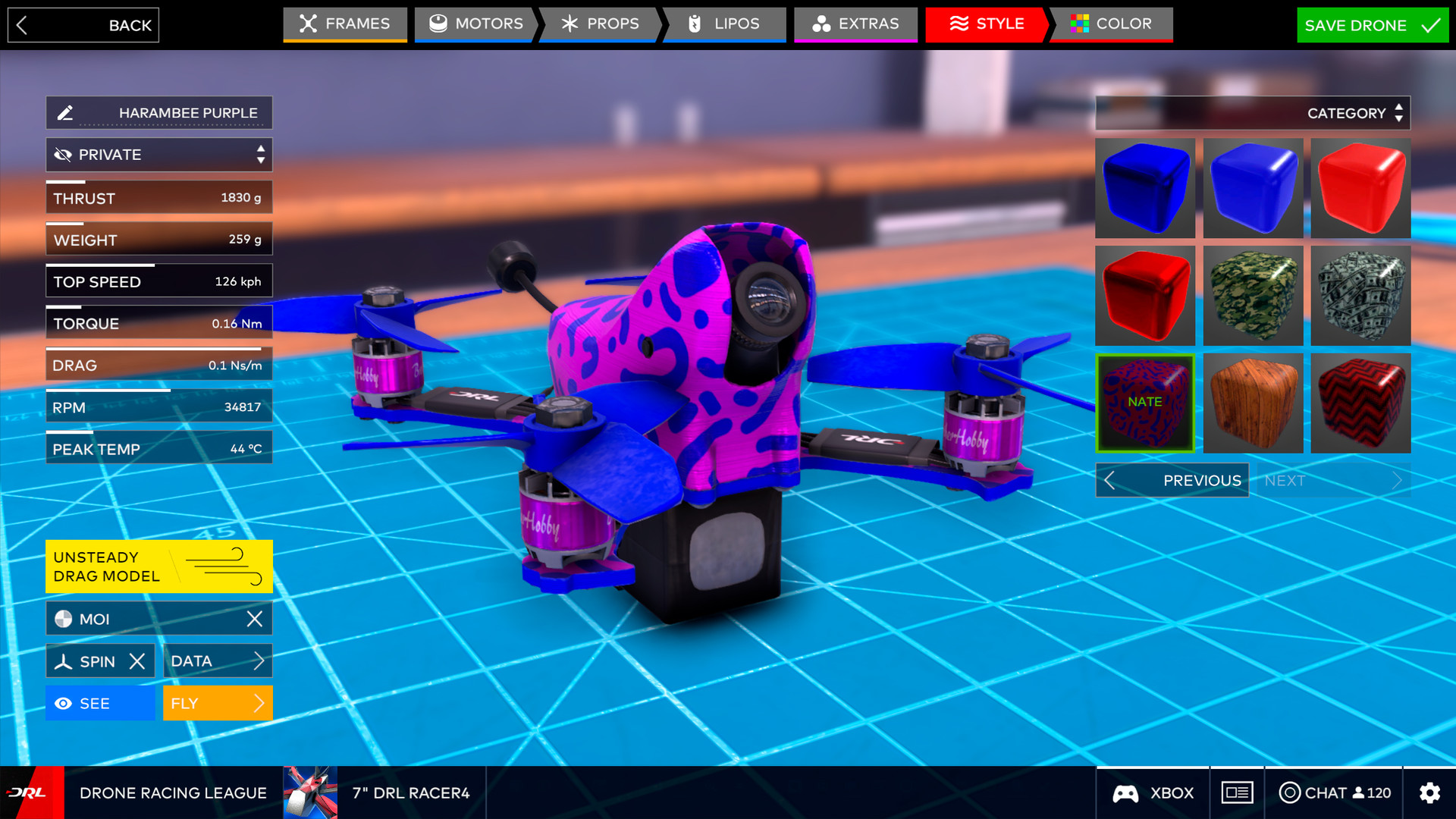 The drone racing league simulator controller store