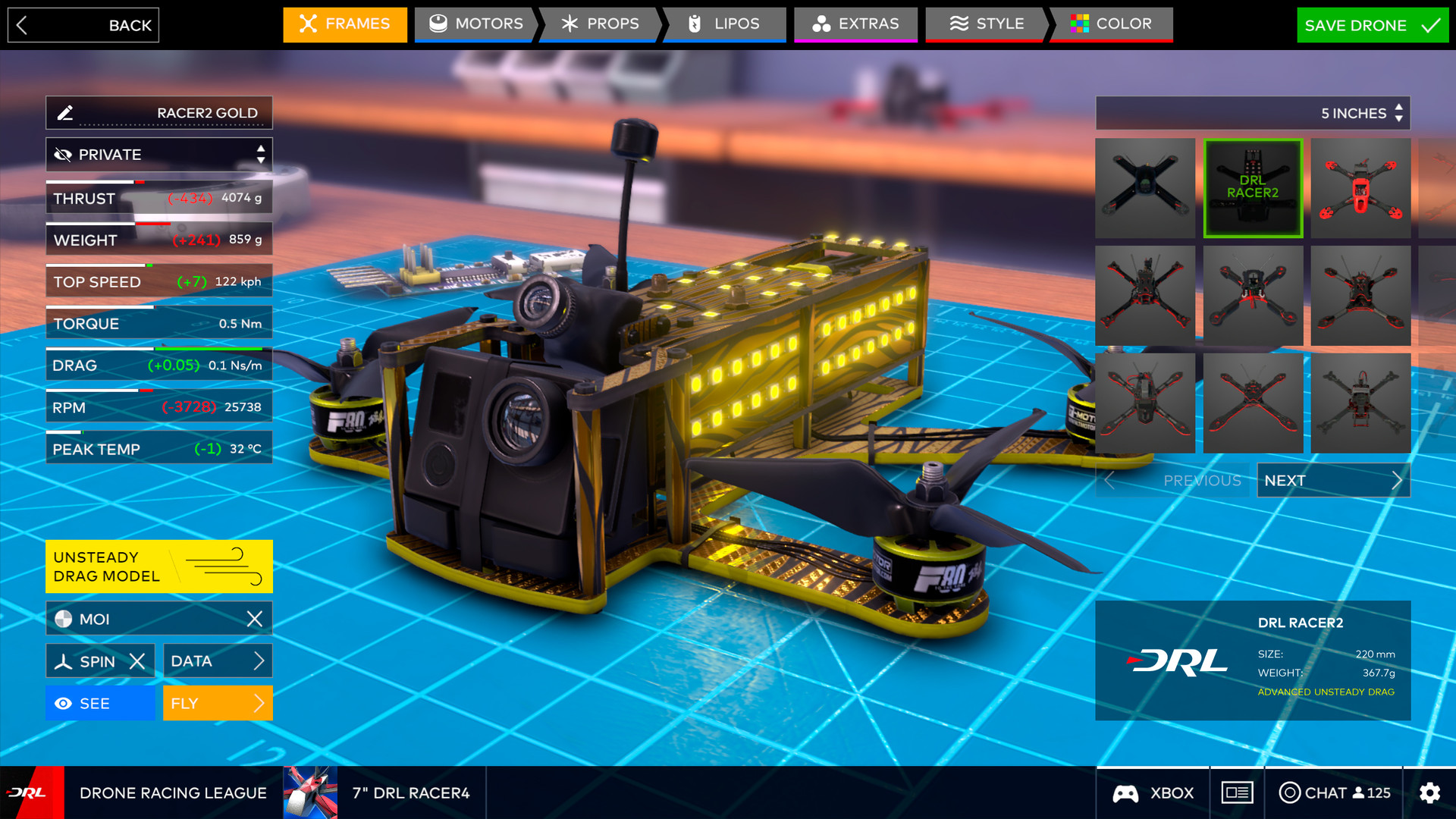 The drone racing league simulator controller store