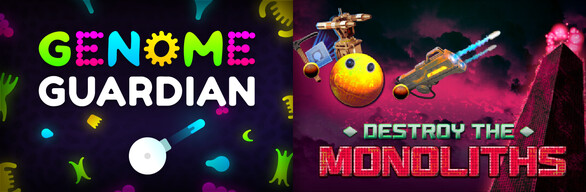 🧬 Genome Guardian × Destroy the Monoliths 😶: Sci-fi Roguelikes na Steam