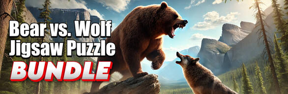 Сэкономьте 6% при покупке Bear vs. Wolf Jigsaw Puzzle Bundle в Steam