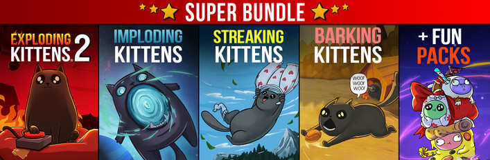 Save 52% on Exploding Kittens® 2: SUPER Cat-Astrophic Edition on Steam
