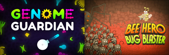 🧬 Genome Guardian × Bee Hero: Bug Blaster 🐝: Roguelite Shooters on Steam