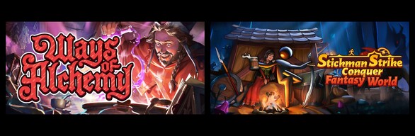 Save 12% on Ways of Alchemy & Stickman Strikes: Conquer Fantasy World on Steam
